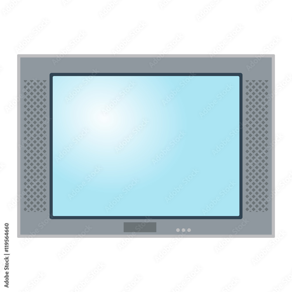 TV screen lcd monitor template vector illustration. Electronic device ...