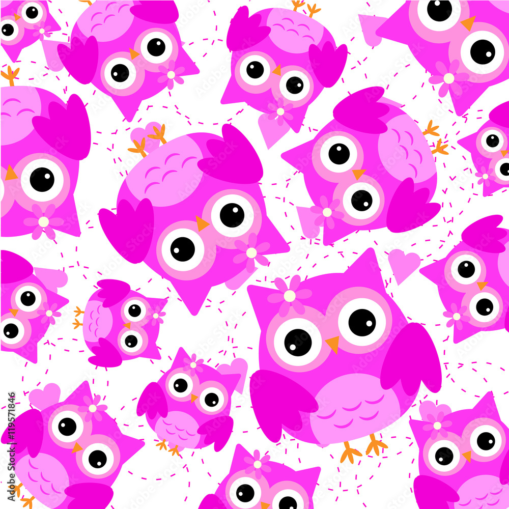 Wallpaper Cute Pink Owl at Daryl Pulver blog