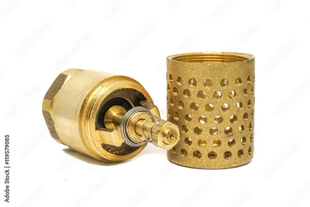 spring loaded foot valve Stock Photo | Adobe Stock