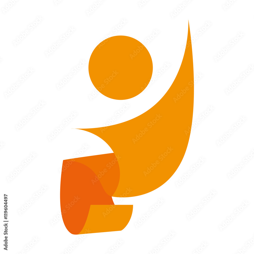 symbol healthy person icon design, vector illustration Stock Vector ...