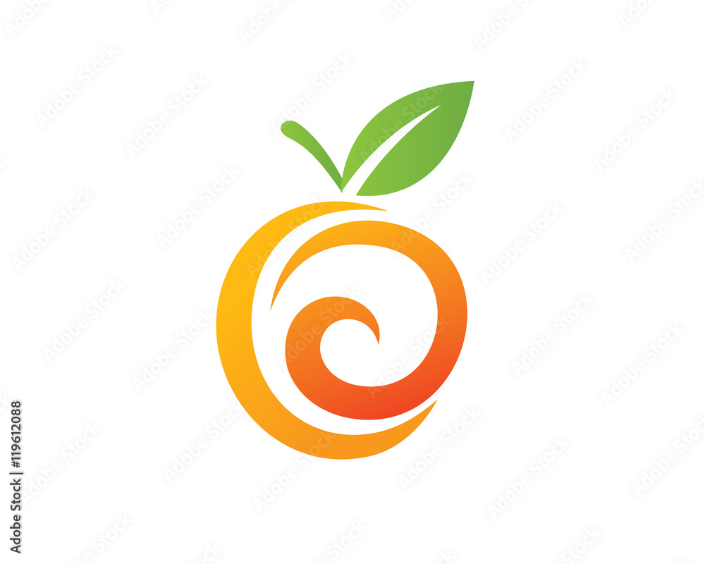 Orange Fruit Logo