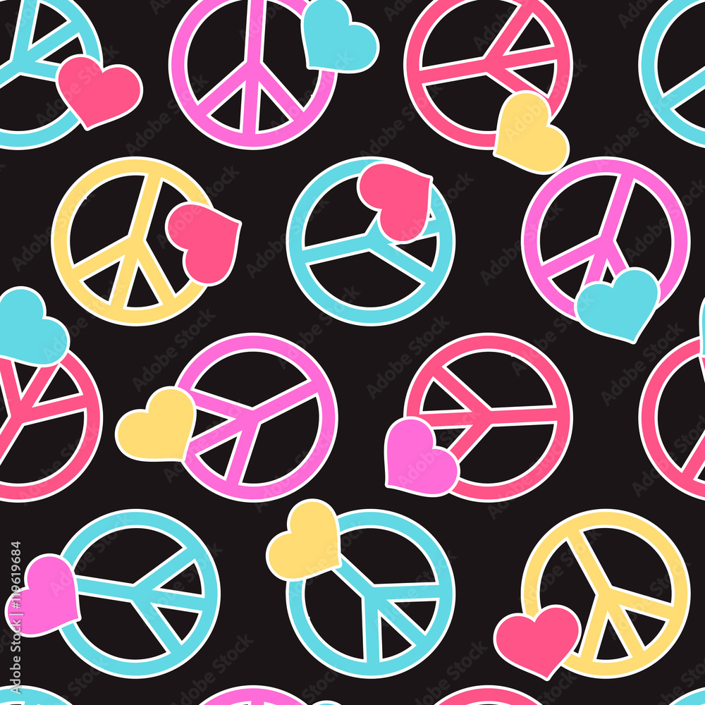 Peace And Hearts Backgrounds