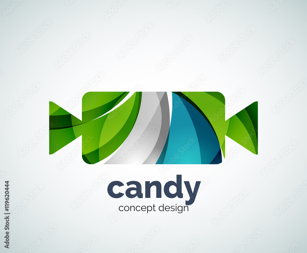 Vector candy logo template Stock Vector | Adobe Stock