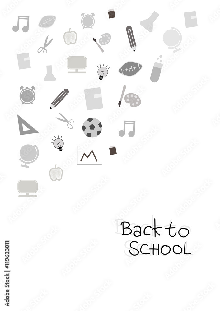 Back to school cover background Stock Vector | Adobe Stock