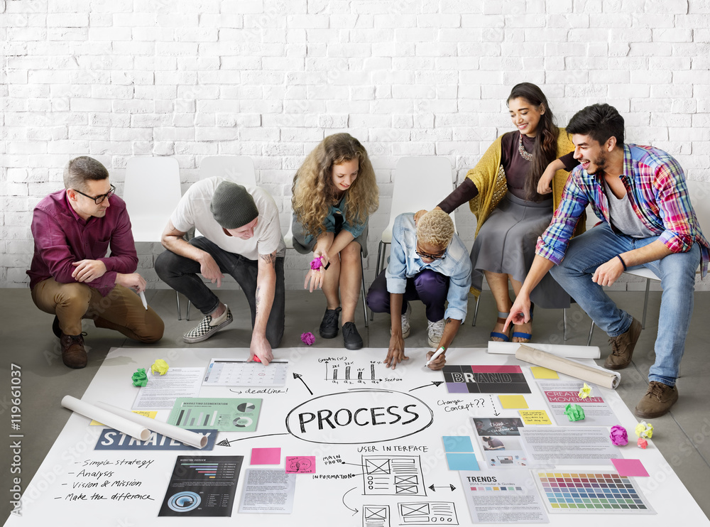 Process Action Activity Practice Procedure Task Concept Stock Photo ...