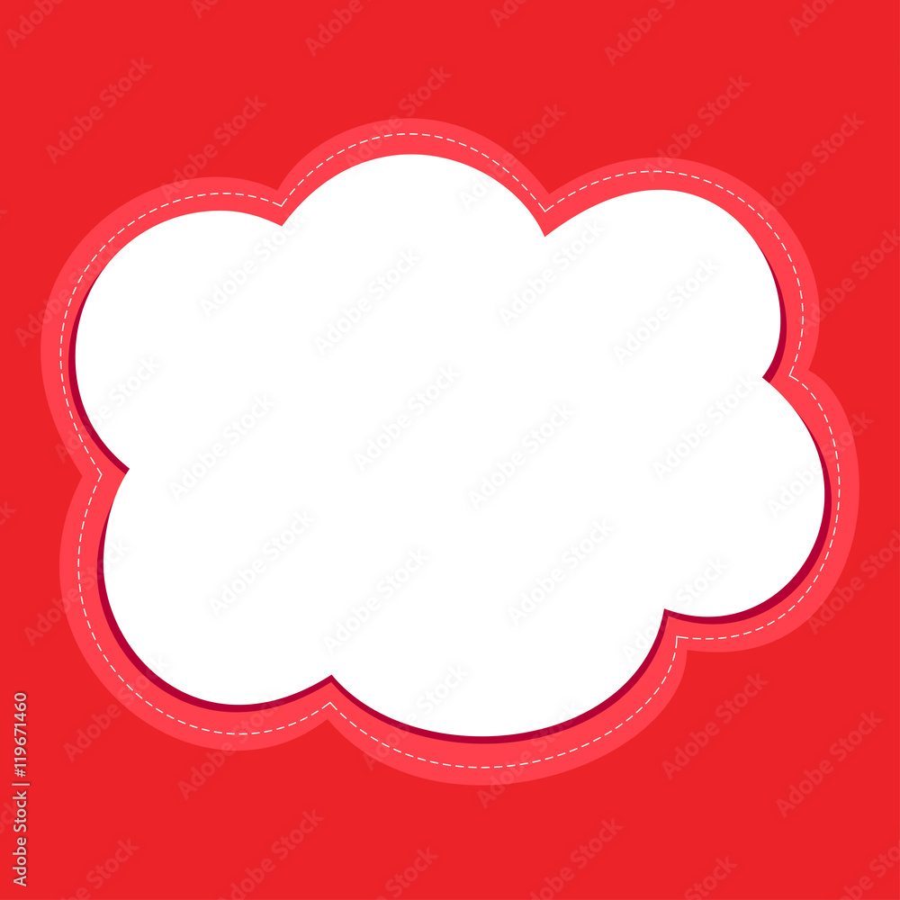 Cloud frame vector Stock ベクター | Adobe Stock