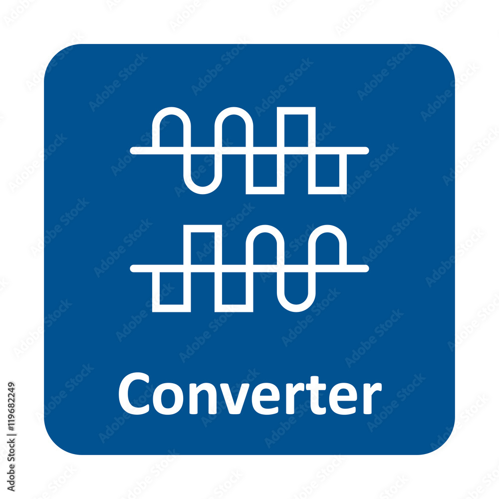 Digital to analog DAC and analog to digital ADC signal converter Stock ...