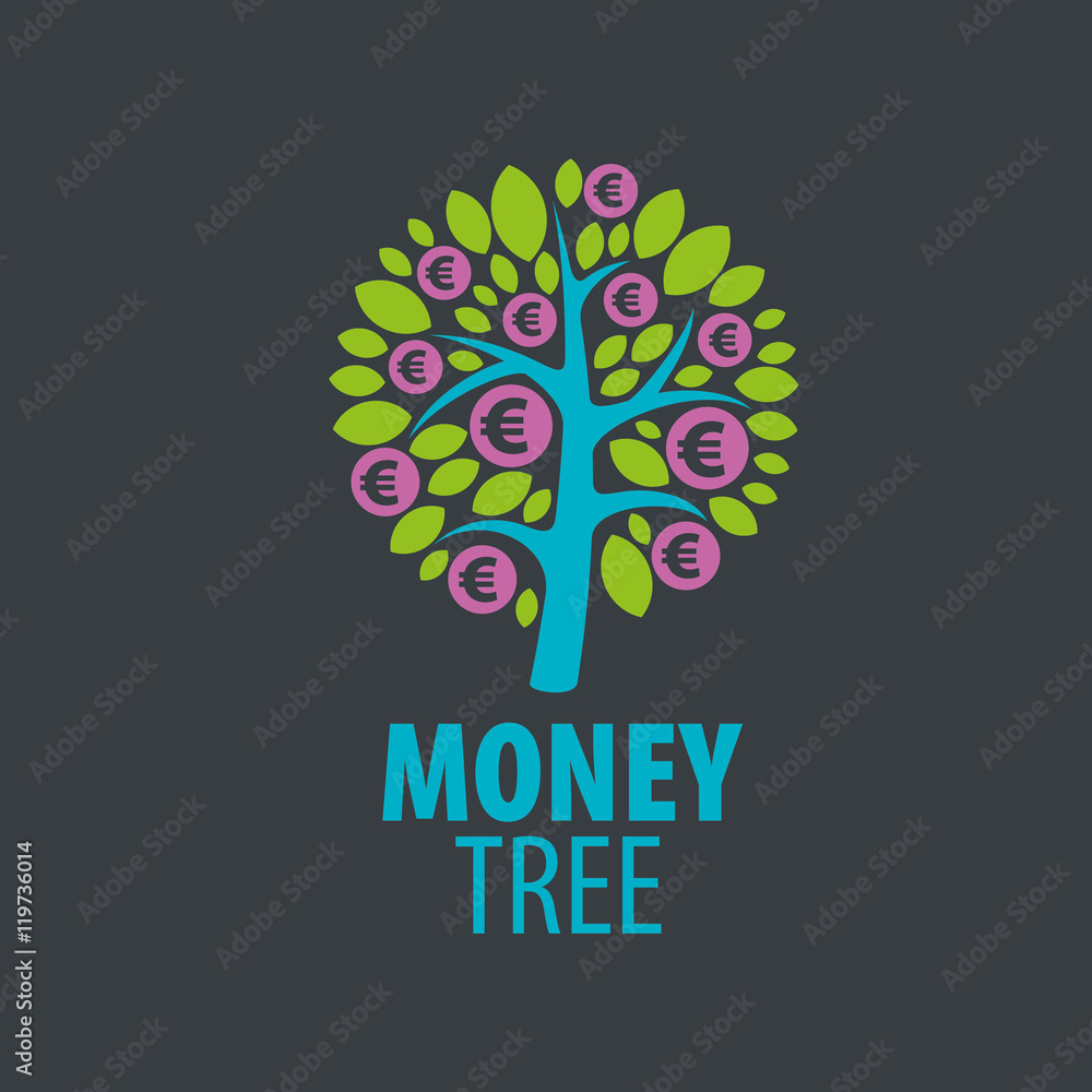 logo money tree Stock Vector | Adobe Stock