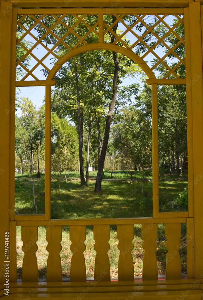 the scenery outside the window Stock Photo | Adobe Stock