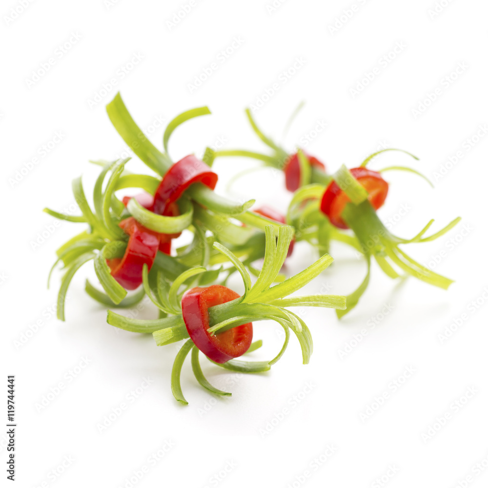 Traditional Chinese Spring Onion Garnishes for Peking Duck; non ...