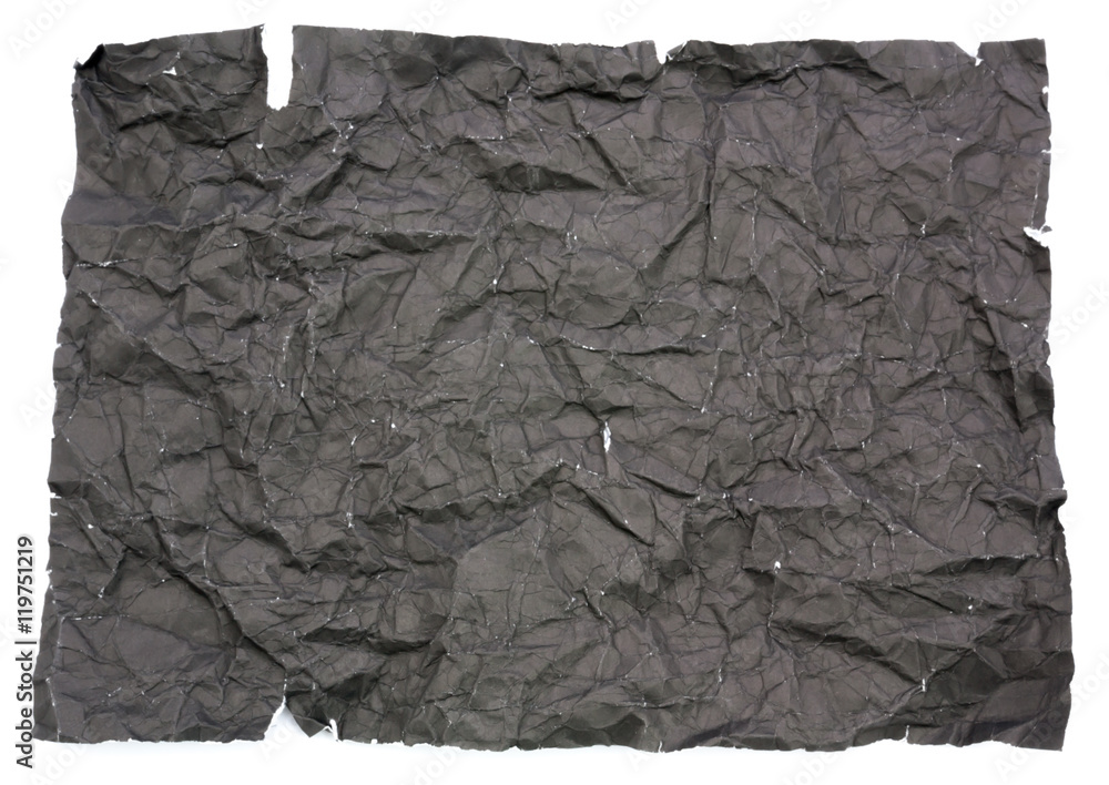 black crumpled paper texture Stock Photo | Adobe Stock