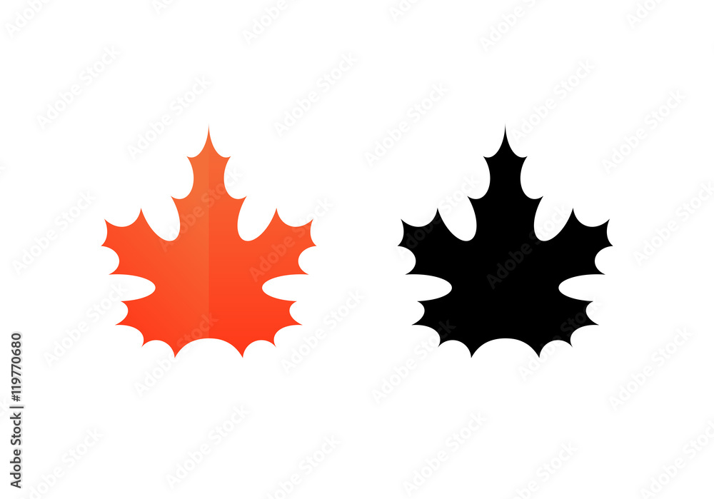 Sign of Maple Leaf Stock Illustration | Adobe Stock