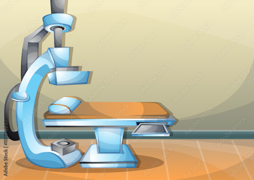 cartoon vector illustration interior surgery operation room with ...