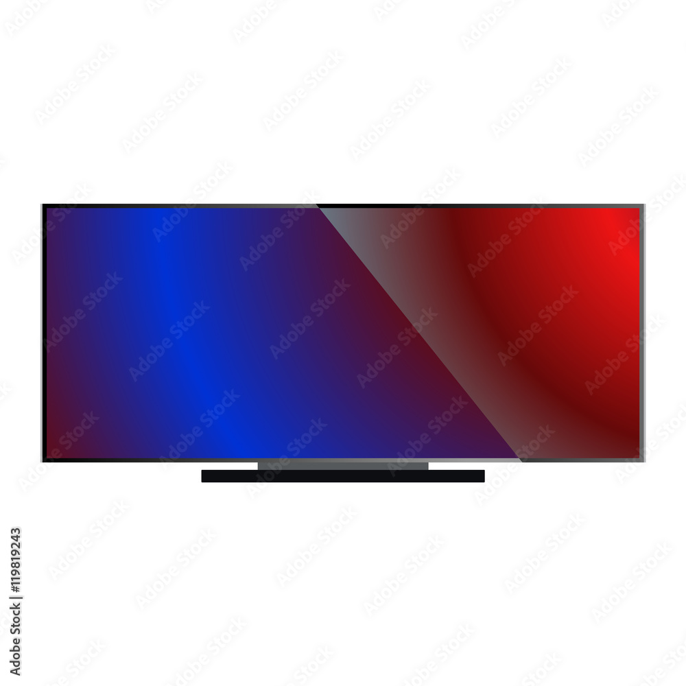 TV screen lcd monitor template vector illustration. Electronic device ...
