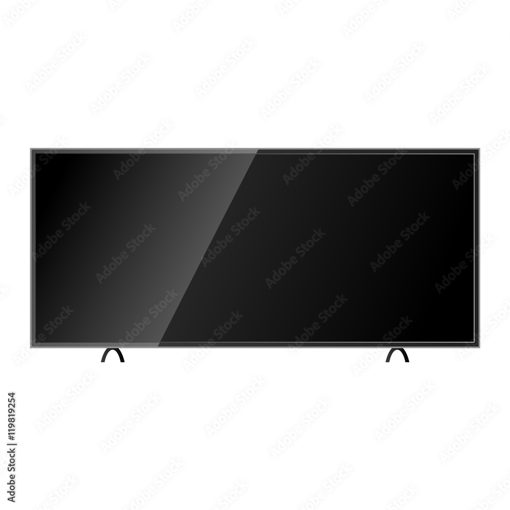 TV screen lcd monitor template vector illustration. Electronic device ...