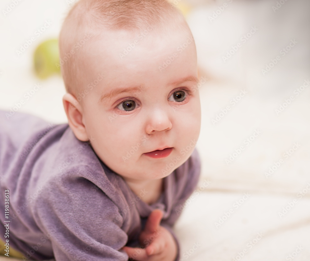 Cute Baby With Brown Eyes