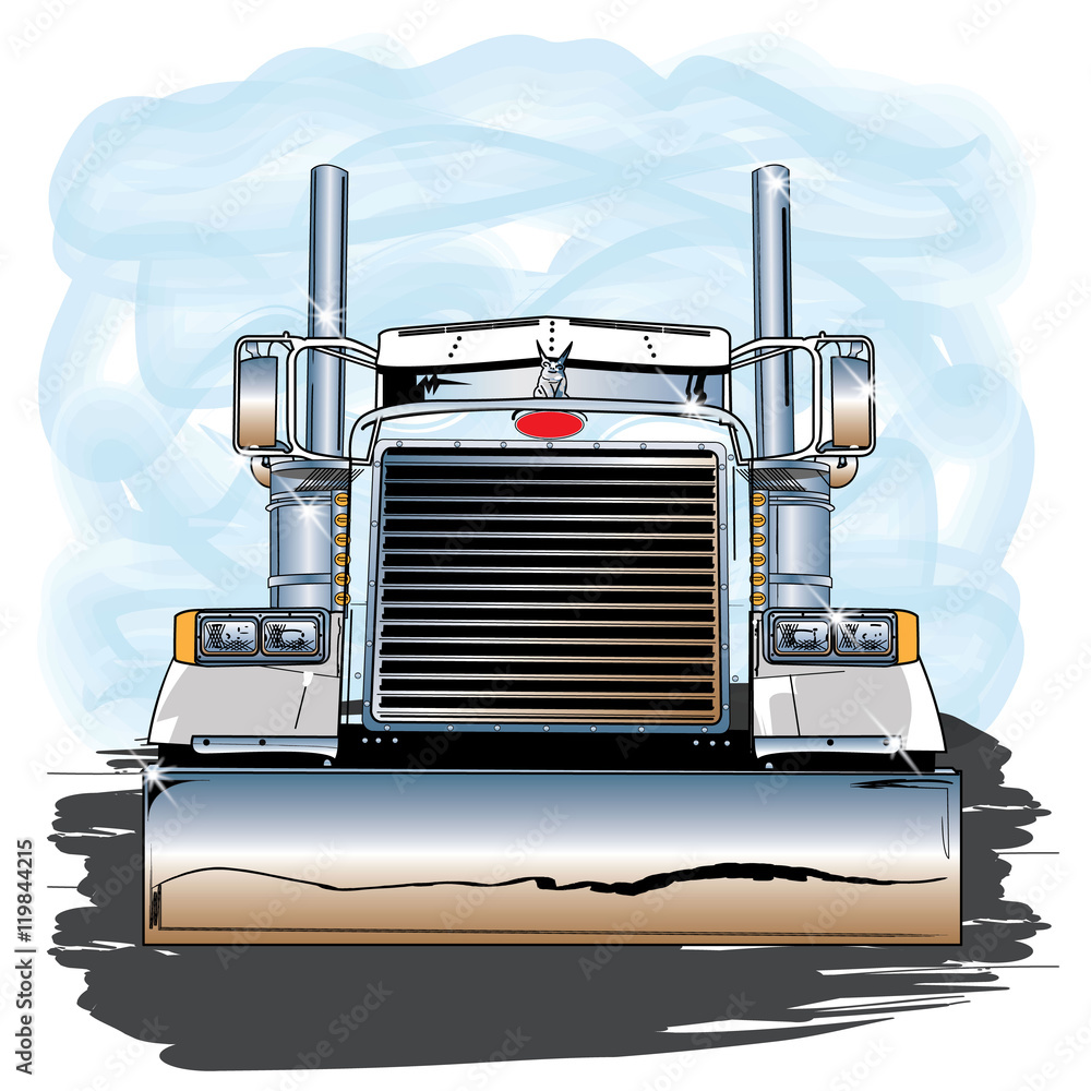 Big Rig Stock Vector | Adobe Stock