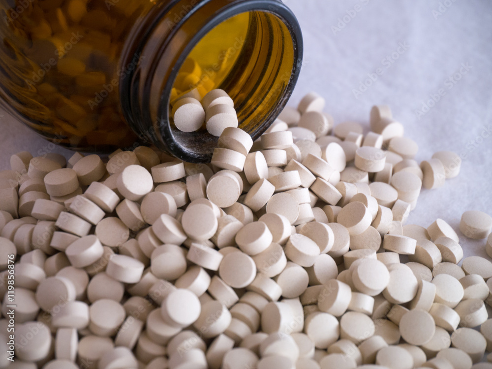 A lot of drugs that spilled Stock Photo | Adobe Stock