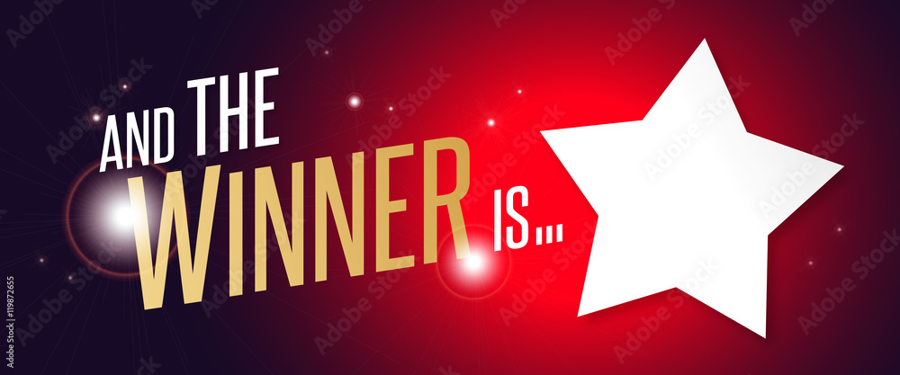 And the winner is... Stock-Vektorgrafik | Adobe Stock