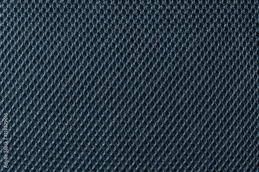 Deep blue fishnet cloth material as a texture background. Nylon texture ...