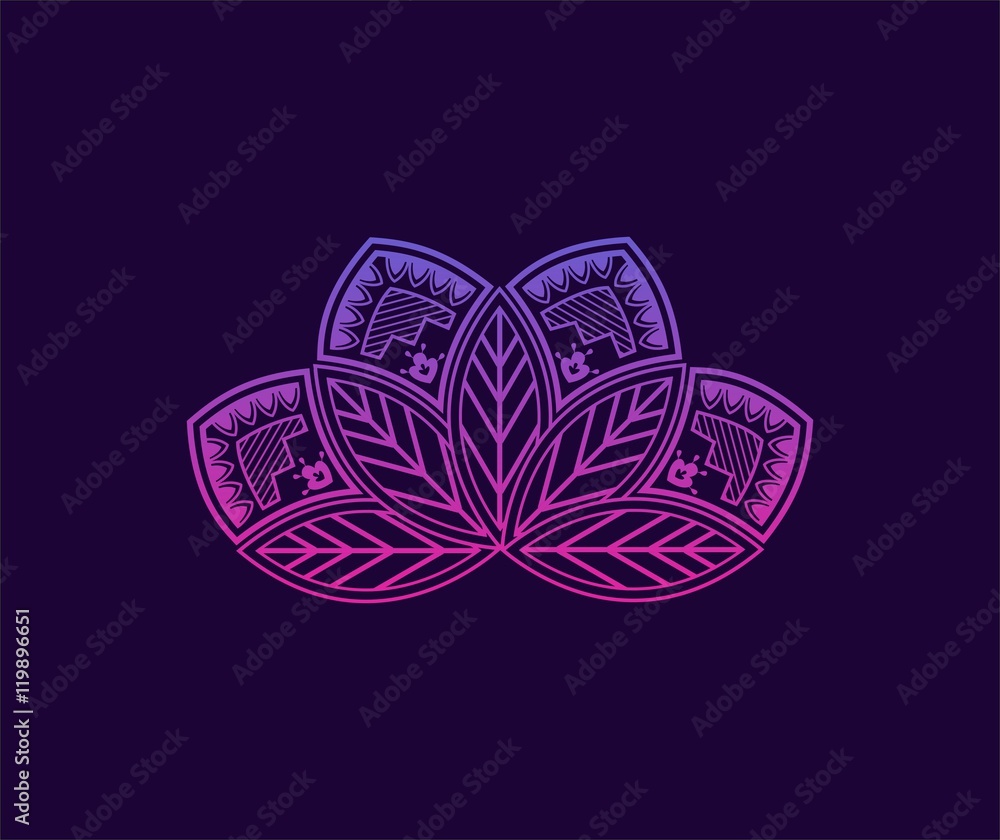 Henna logo Stock Vector | Adobe Stock