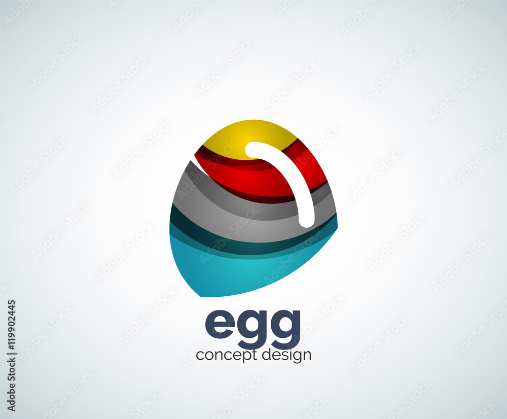 Vector egg logo template Stock Vector | Adobe Stock