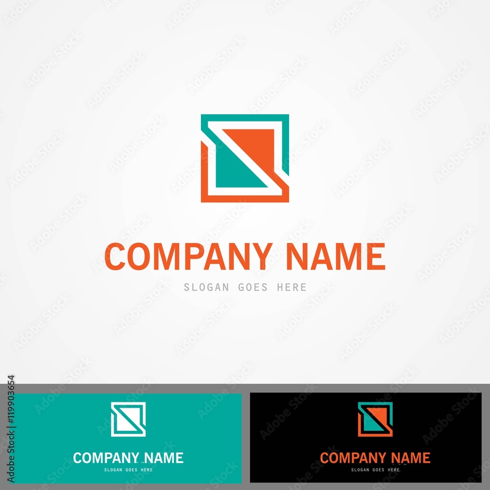 square letter S logo Stock Vector | Adobe Stock