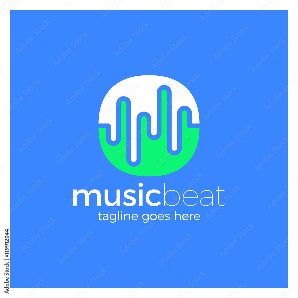 Beats Audio Logo Vector