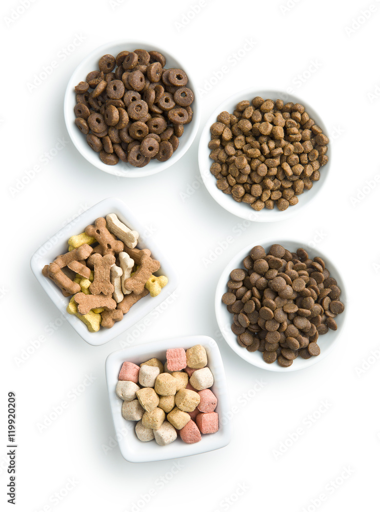 Different dog foods. Stock-Foto | Adobe Stock
