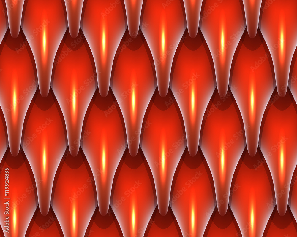 Red dragon scales seamless background texture Stock Vector | Adobe Stock