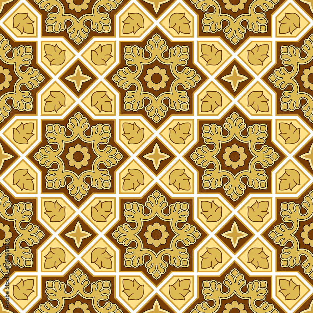 Sindhi traditional pattern background, Golden Wallpaper, Vector ...