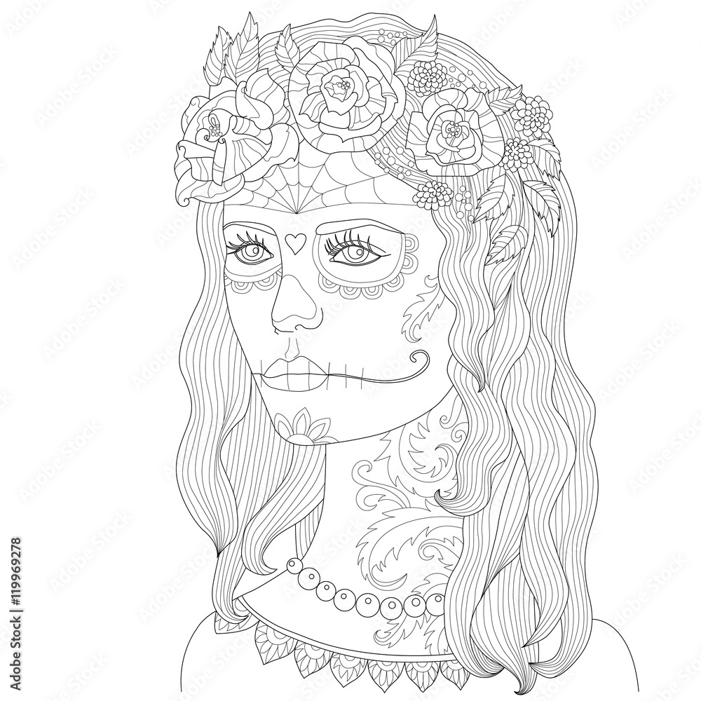 Beautiful Dead Woman Drawing