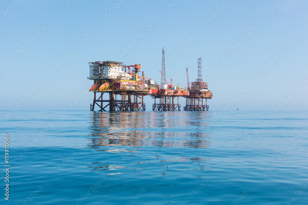 Oil platform Stock Photo | Adobe Stock