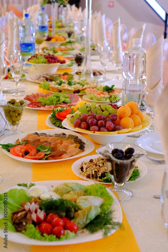 Food at banquet Stock-Foto | Adobe Stock