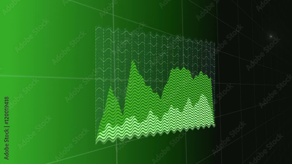 Growing graph charts on a grid with a gridded background Stock Video ...