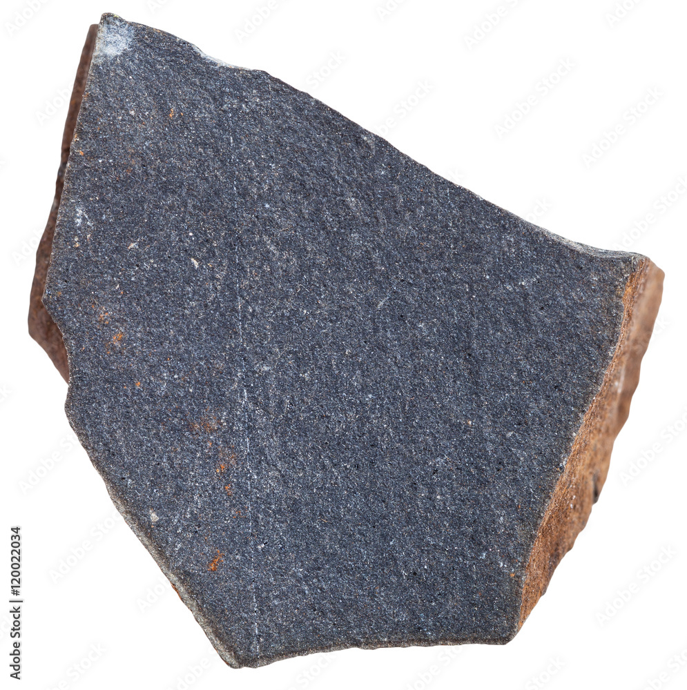 Glassy Basalt Hyalobasalt Mstone Isolated Stock Foto Adobe Stock