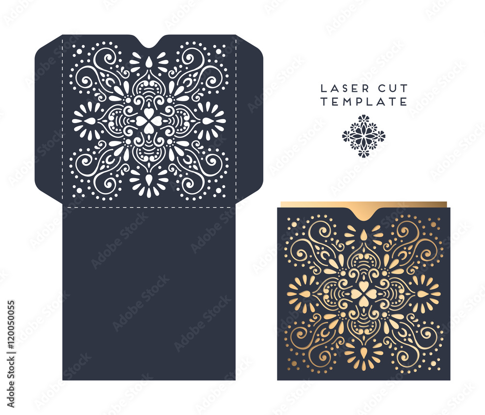 laser cut template Stock Vector | Adobe Stock