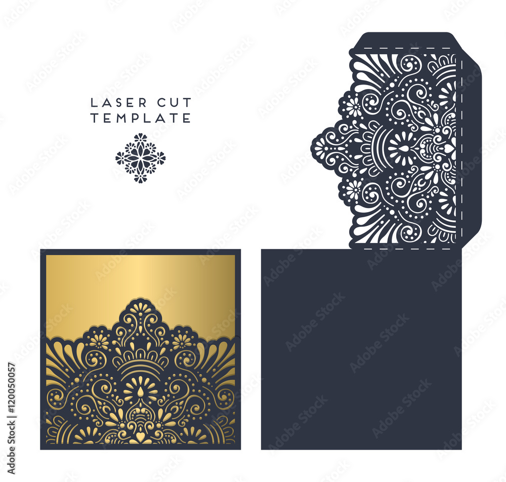 laser cut template Stock Vector | Adobe Stock