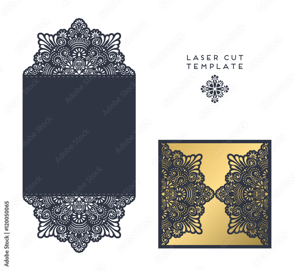laser cut template Stock Vector | Adobe Stock