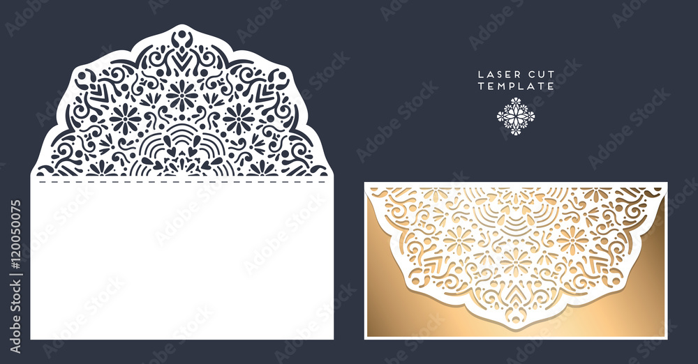 laser cut template Stock Vector | Adobe Stock