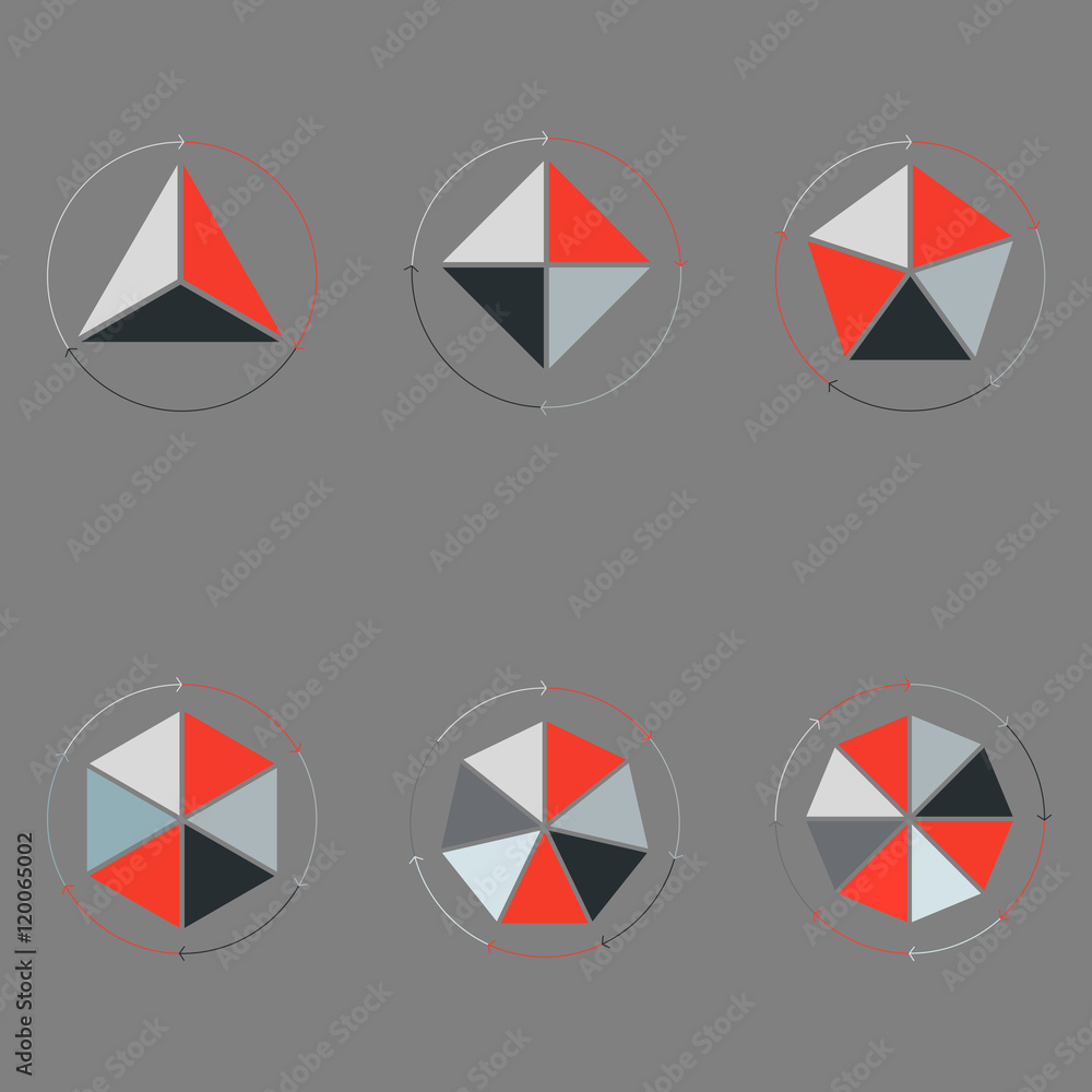 Infographic design on the grey background. Eps 10 vector file. Vector ...