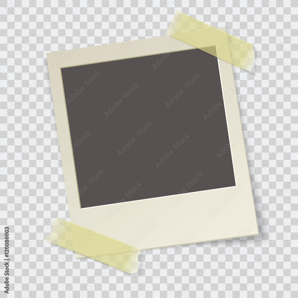 old photo frame vector illustration Stock Vector | Adobe Stock