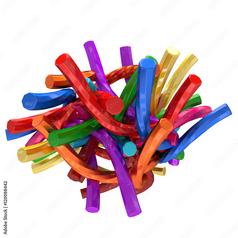 Color Sticks II Stock Illustration | Adobe Stock