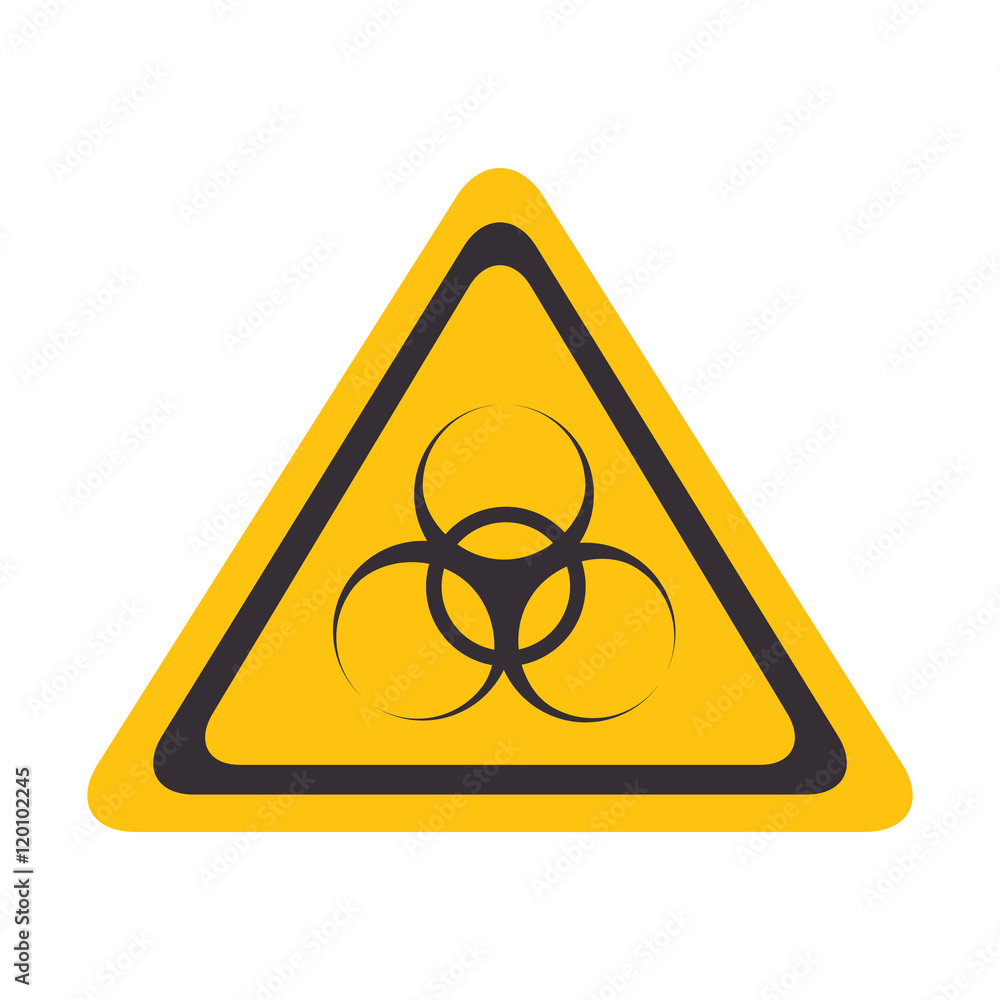 Yellow Diamond sign with an international Biohazzard Symbol vector ...