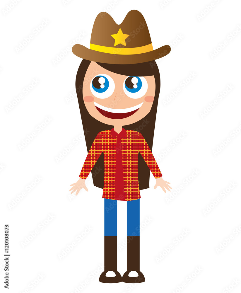 sheriff character comic law vector illustration design Stock Vector ...