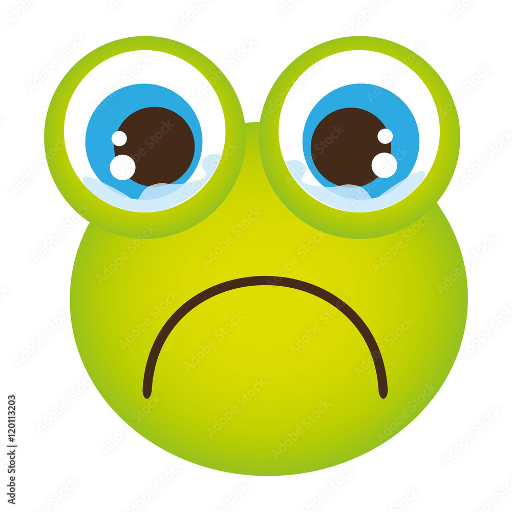 cute toad funny character vector illustration design Stock Vector ...