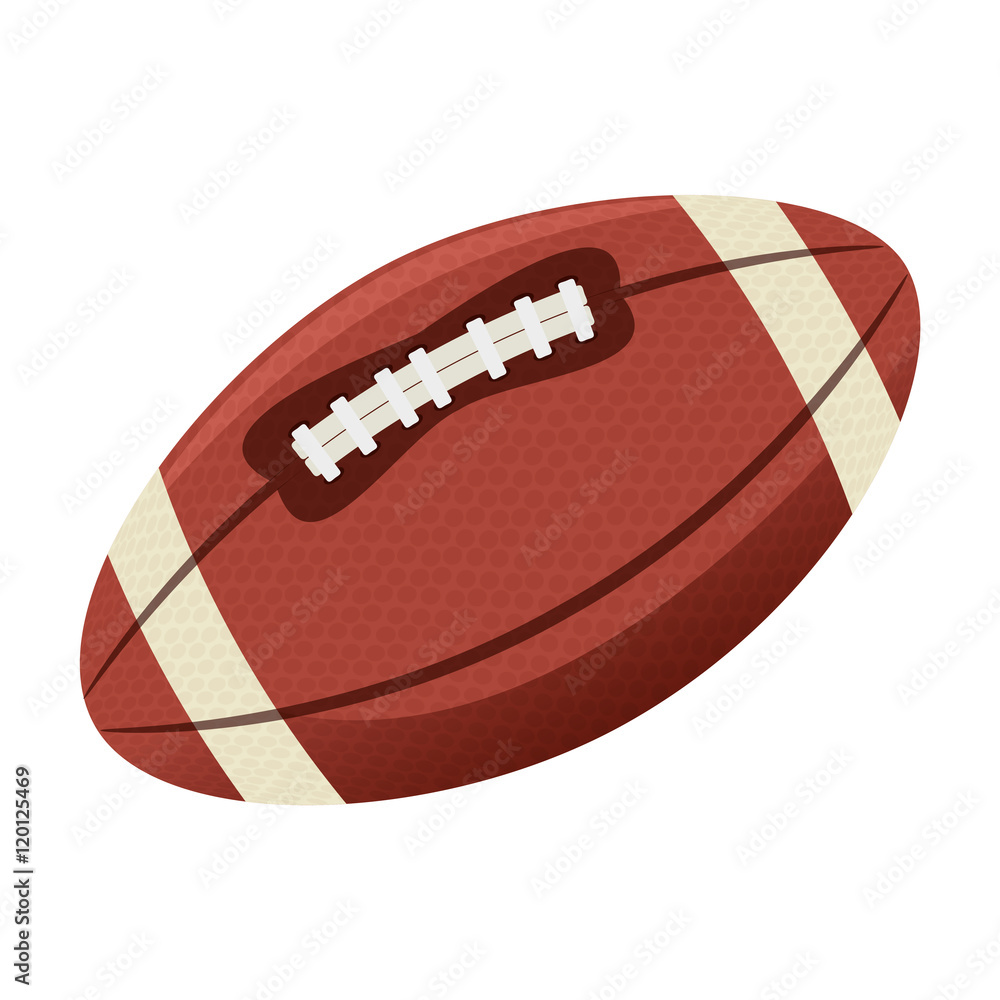 sport oval ball american football. game equipment. vector illustration ...