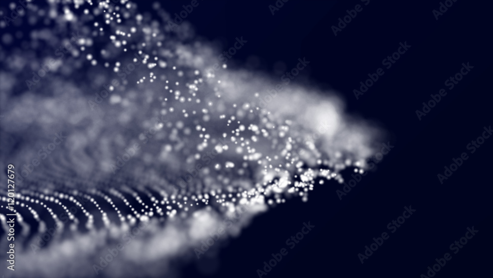 Abstract particles explosion background. You can change the colors and ...
