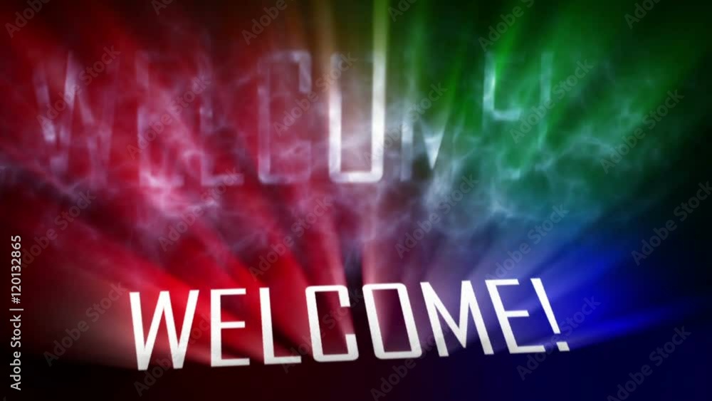 Vídeo do Stock: Welcome title, intro. 10 seconds loopable intro with ...