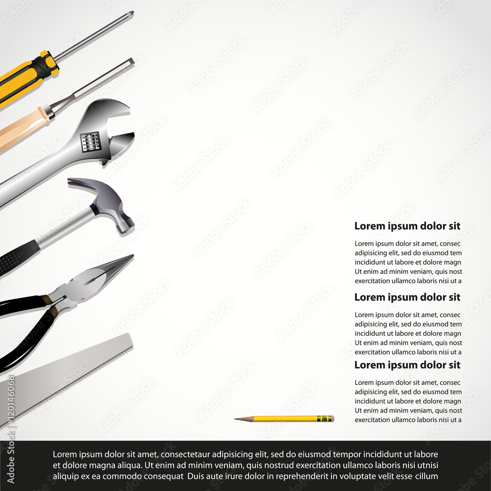 Tools background Stock Vector | Adobe Stock